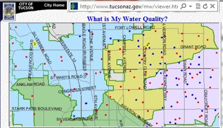 Tucson’s water quality website, which I created.