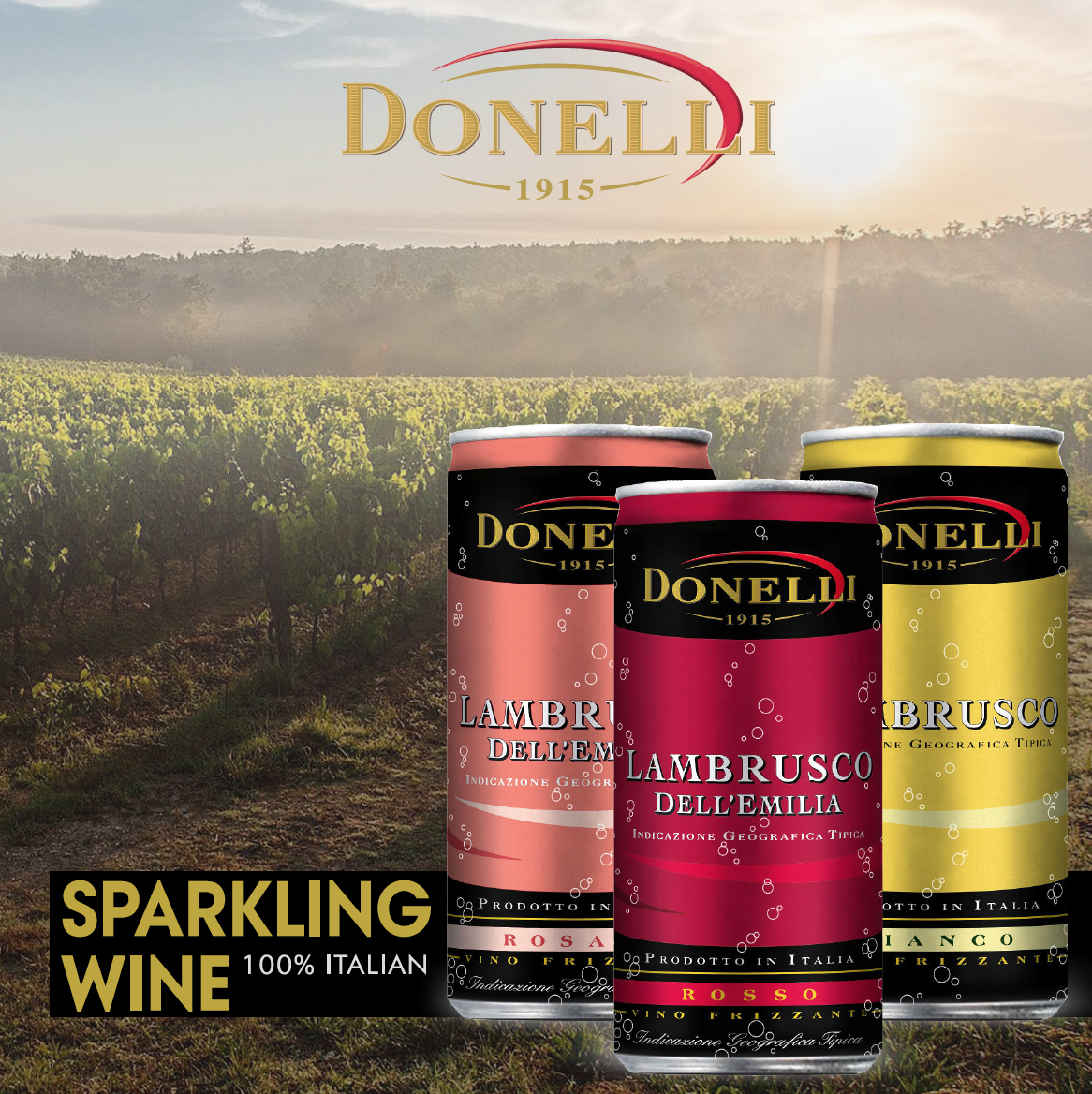 Donelli wine in cans