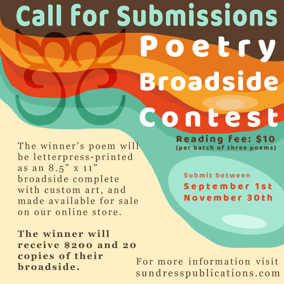 CRWROPPS Post: Sundress Publications Annual Poetry Broadside Contest