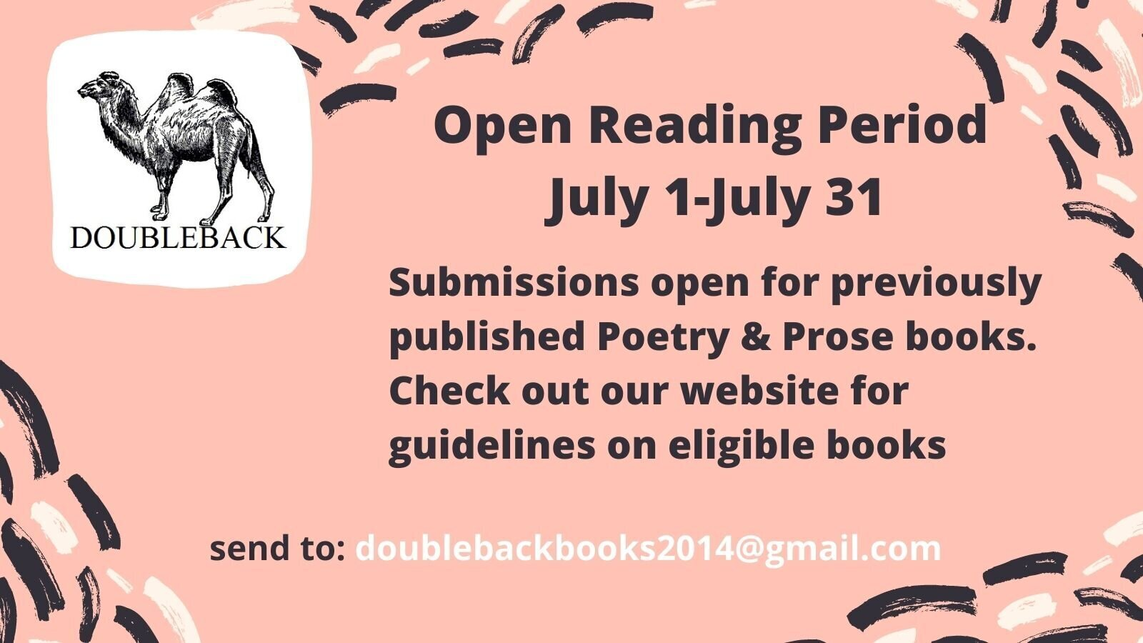 Fw: Doubleback Review Call for Submissions and Doubleback Books Open Reading Period